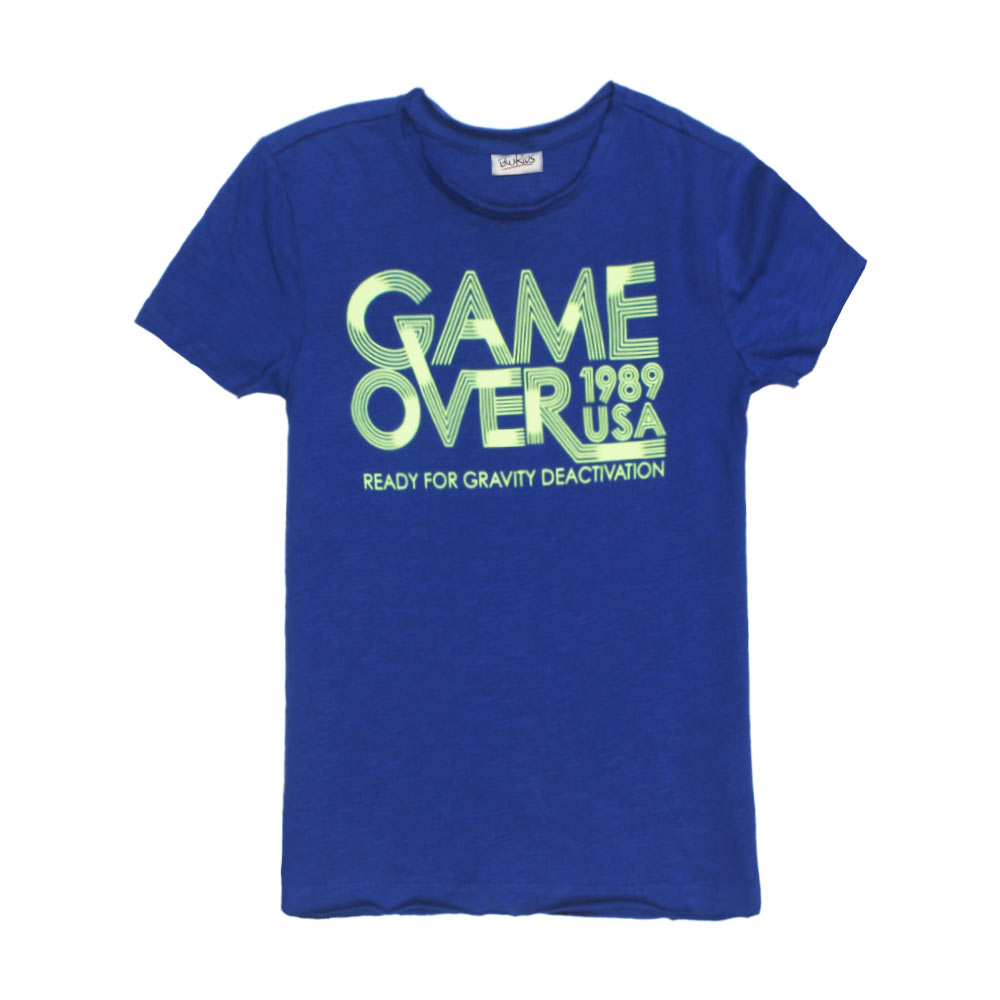 BLUKIDS Game Over Blue Boys Premium Cotton Tshirt – Globalstock
